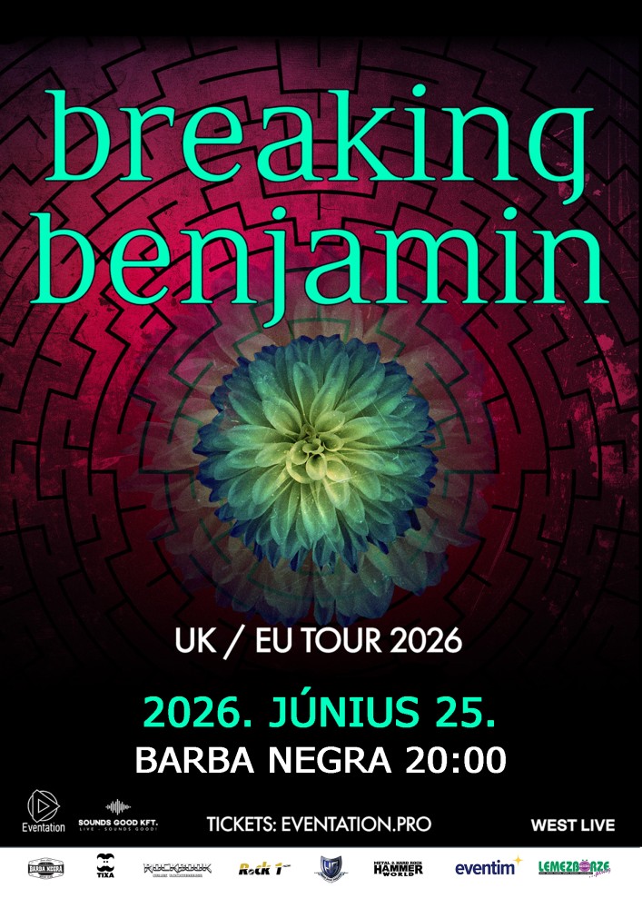 Breaking Benjamin: júniusban végre Budapesten játszanak! | Rics & Green